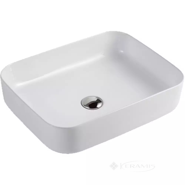 Умивальник Devit Quadra 50x39,5 на стільницю, білий (1711050) – купити умивальники Devit Quadra ...