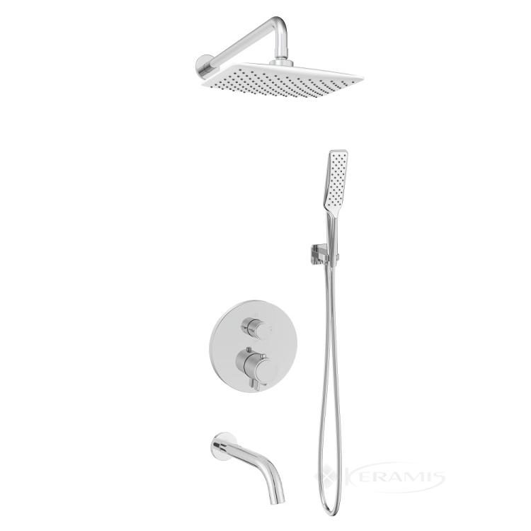 Душевая система Volle Sistema P скрытого монтажа с термостатом, cromo (1584.091001) – купить в ...