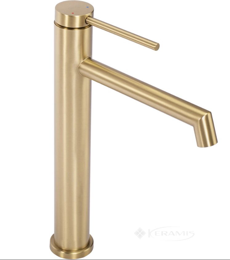 Смеситель для умывальника Rea Foss gold brushed высокий (REA-B5319 ...